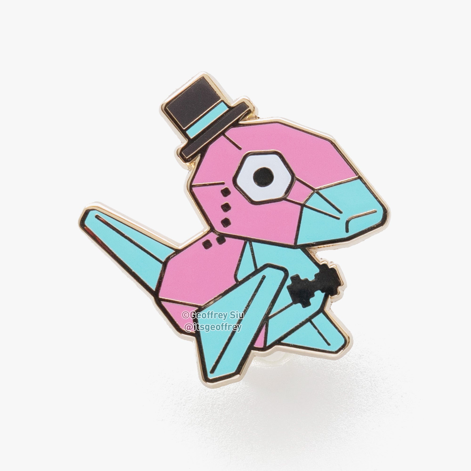 Poryglam Hard Enamel Pin (Limited Edition) – Geoffrey Siu Art LLC