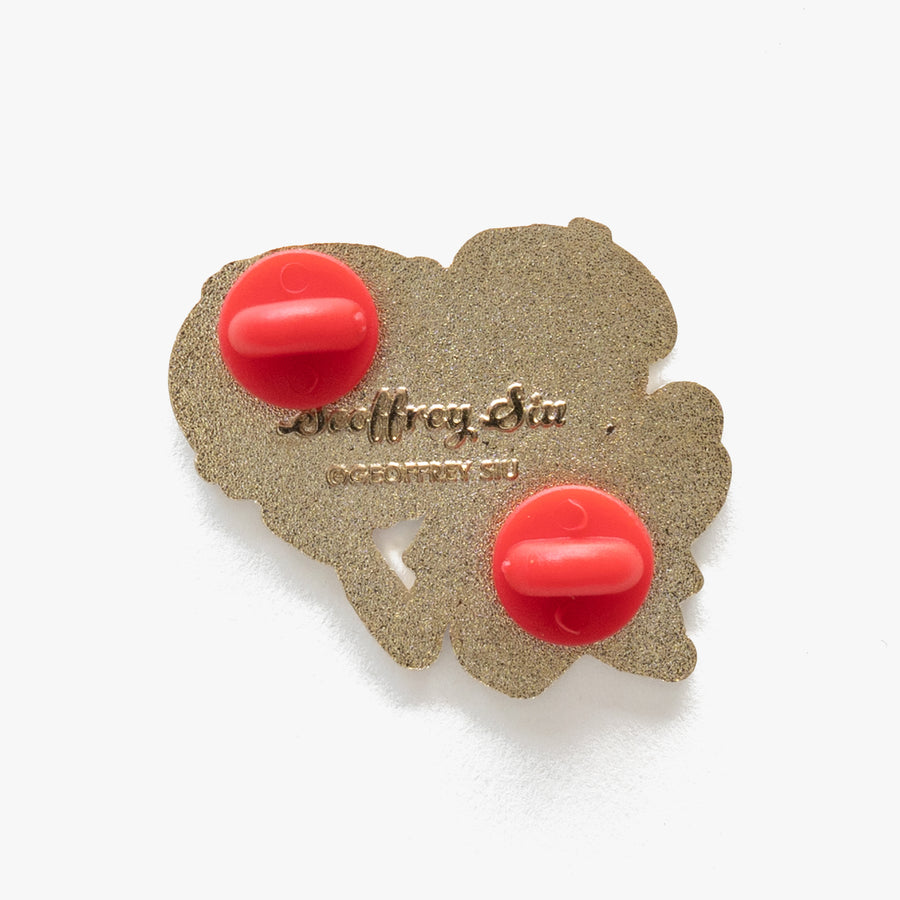 Bone Jour Skeleton Hard Enamel Pin – Geoffrey Siu Art LLC