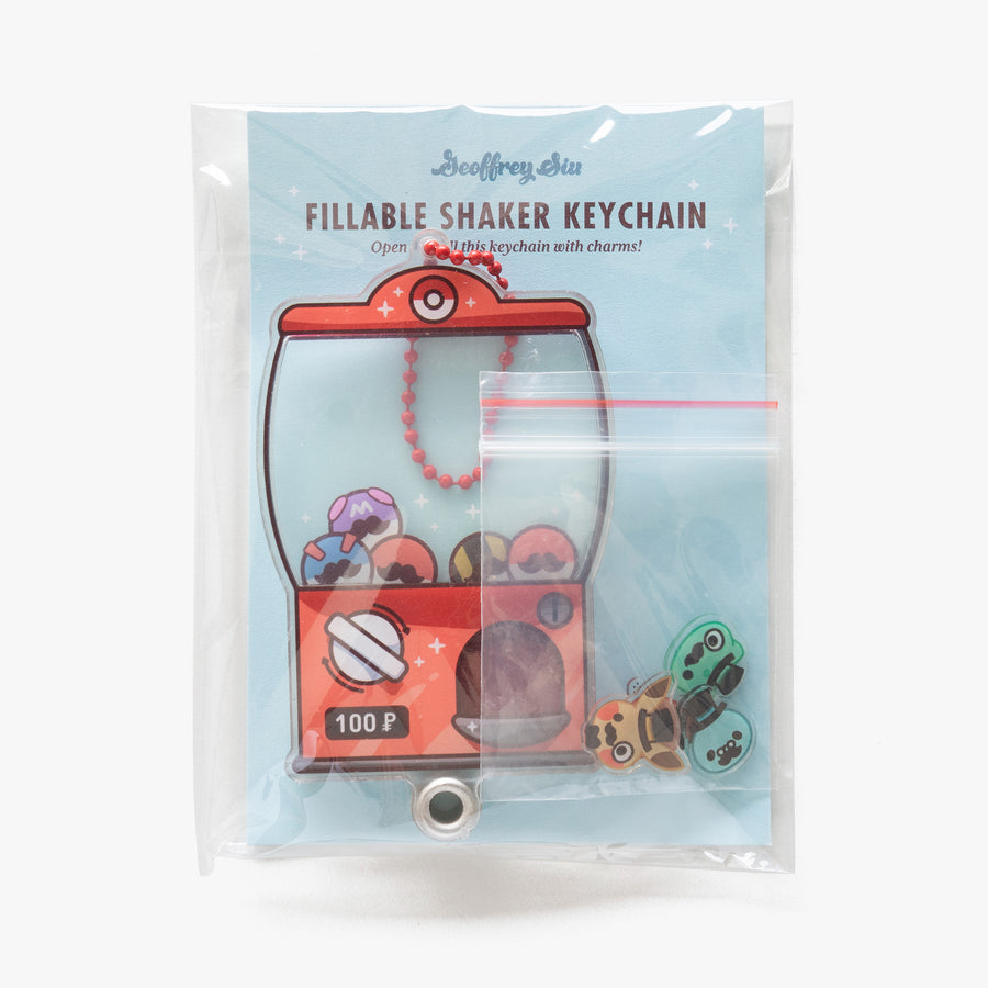 Gentlemon Gachapon Fillable Shaker Keychain (4") – Geoffrey Siu Art LLC